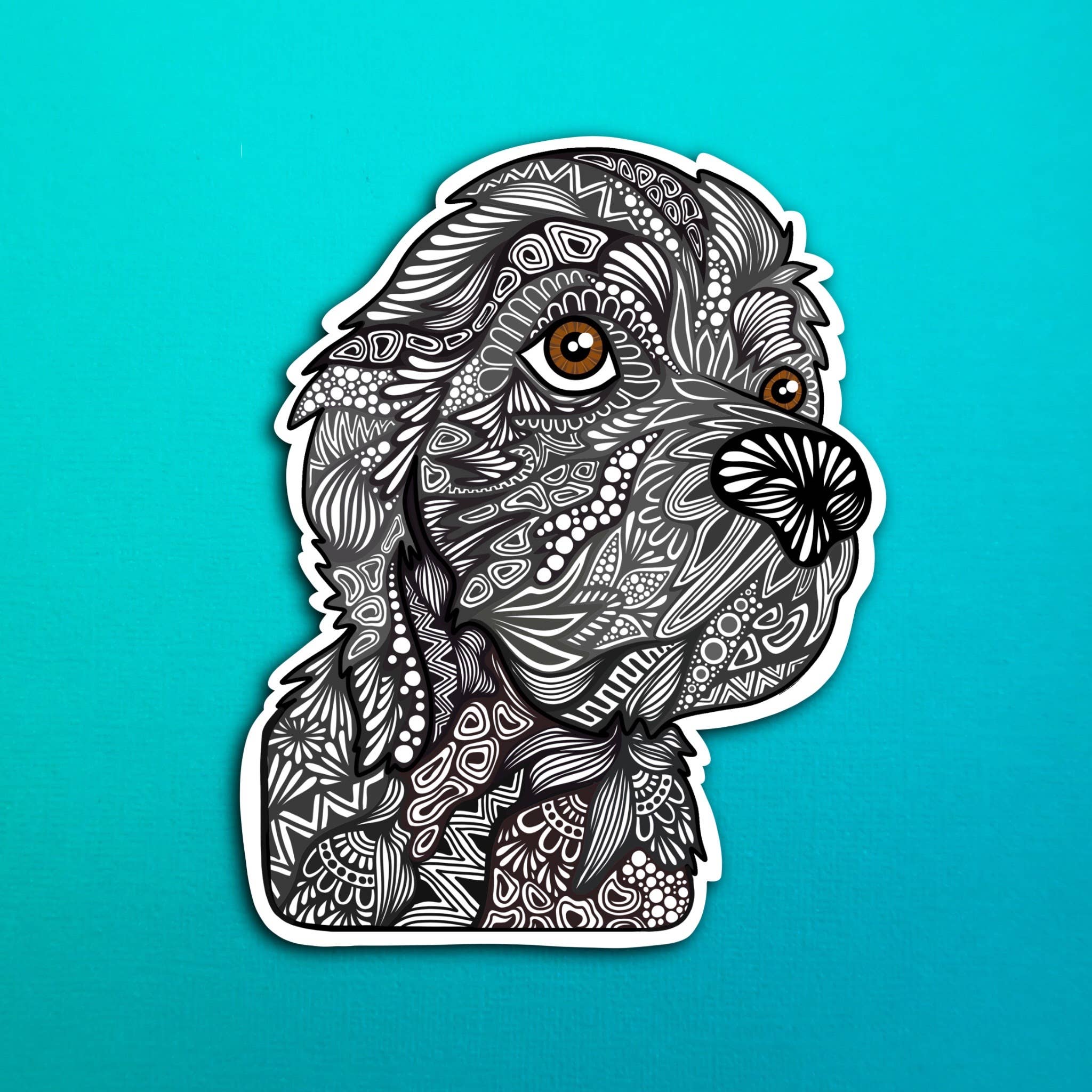 Sadie the Dog Waterproof Sticker – Zenspire Designs