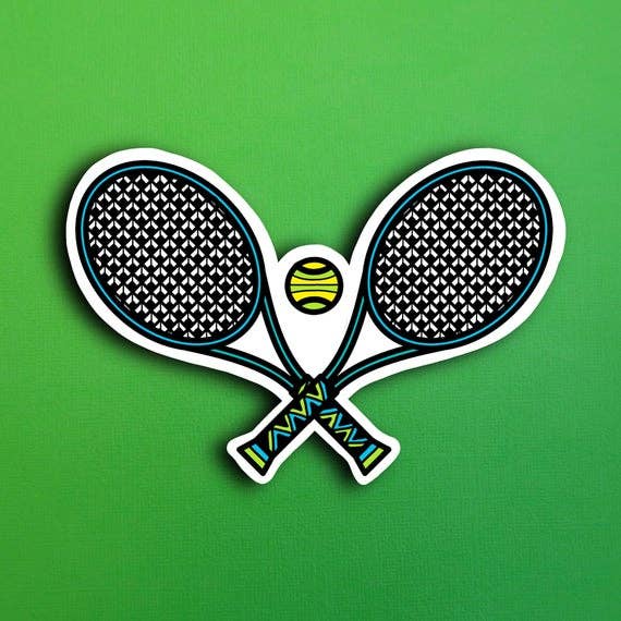 Tennis Waterproof Sticker – Zenspire Designs
