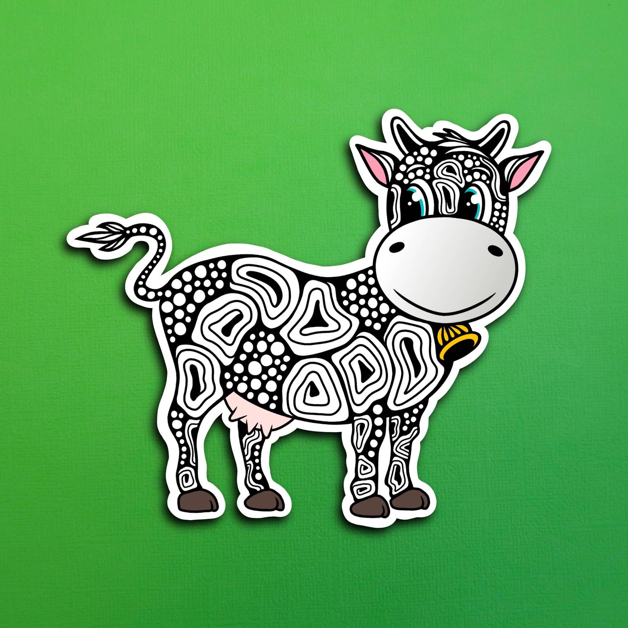 Colton the Cow Waterproof Sticker – Zenspire Designs