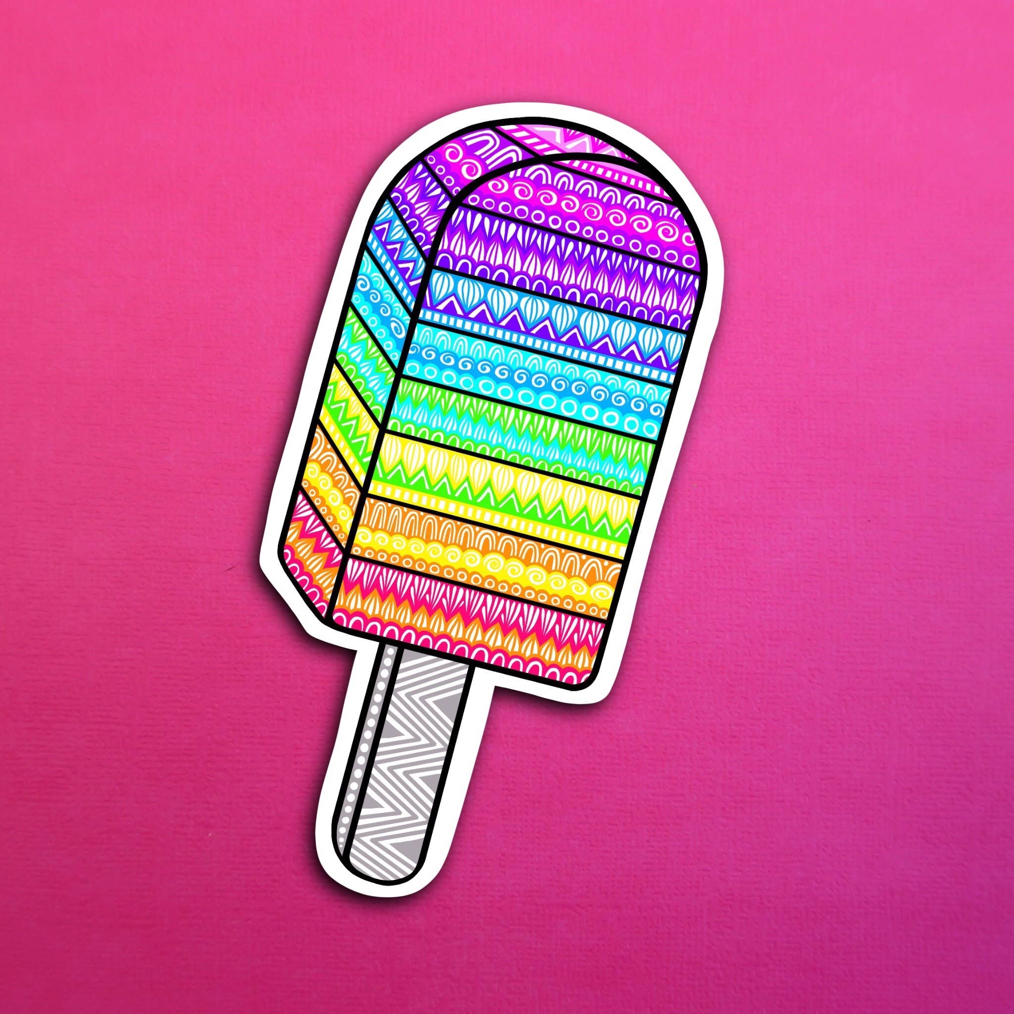 Popsicle Waterproof Sticker – Zenspire Designs