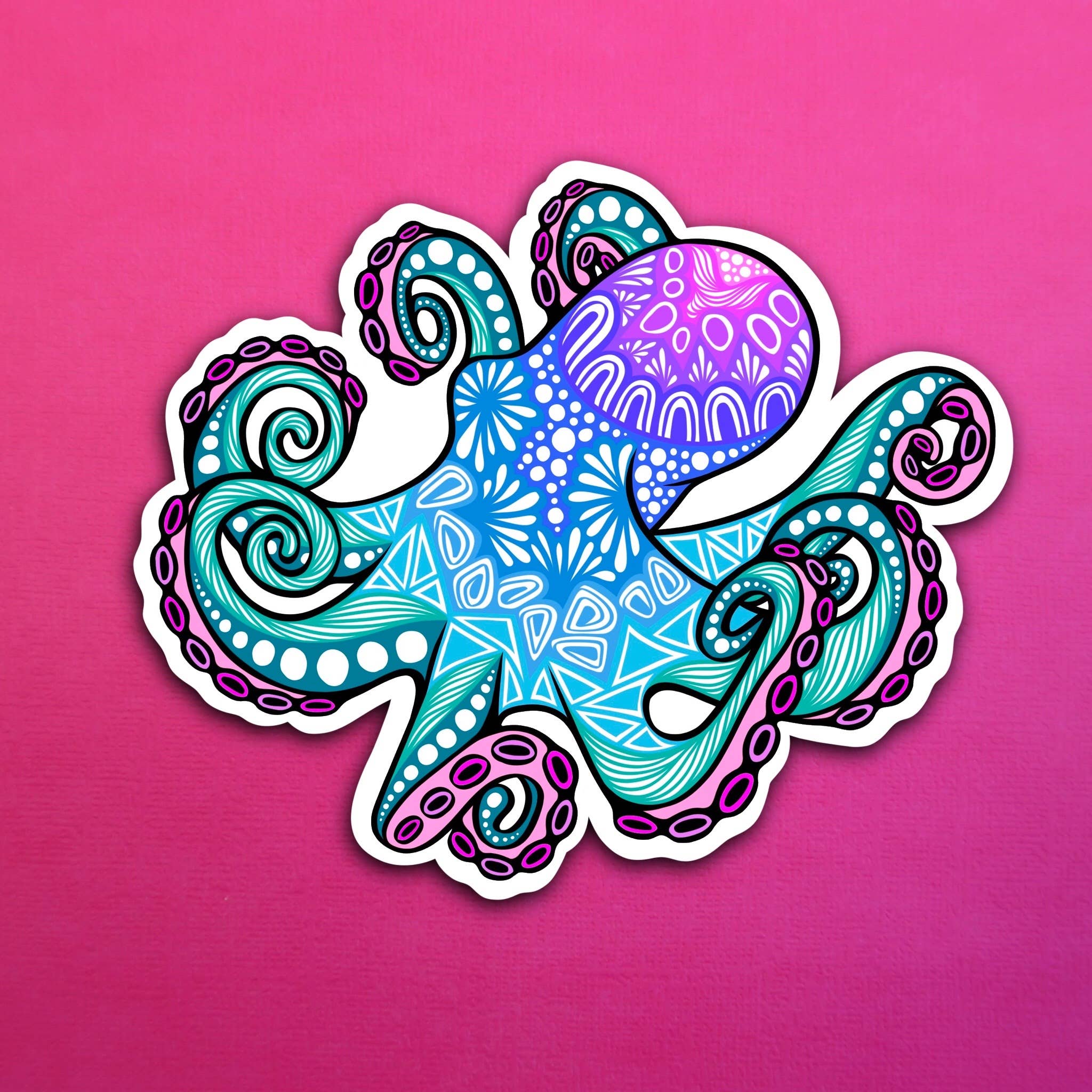 New Octopus Sticker (WATERPROOF) – Zenspire Designs