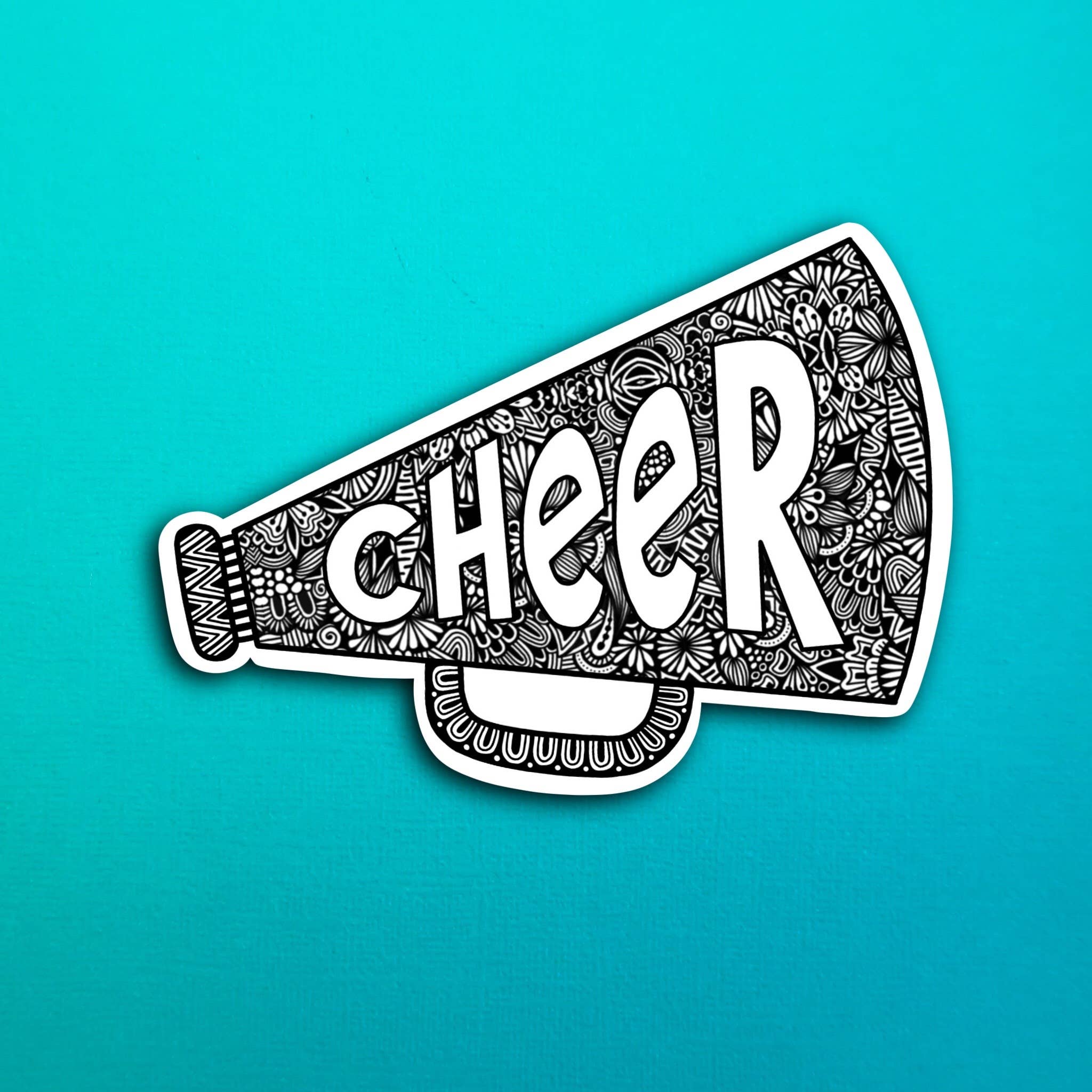 Cheer Waterproof Sticker – Zenspire Designs
