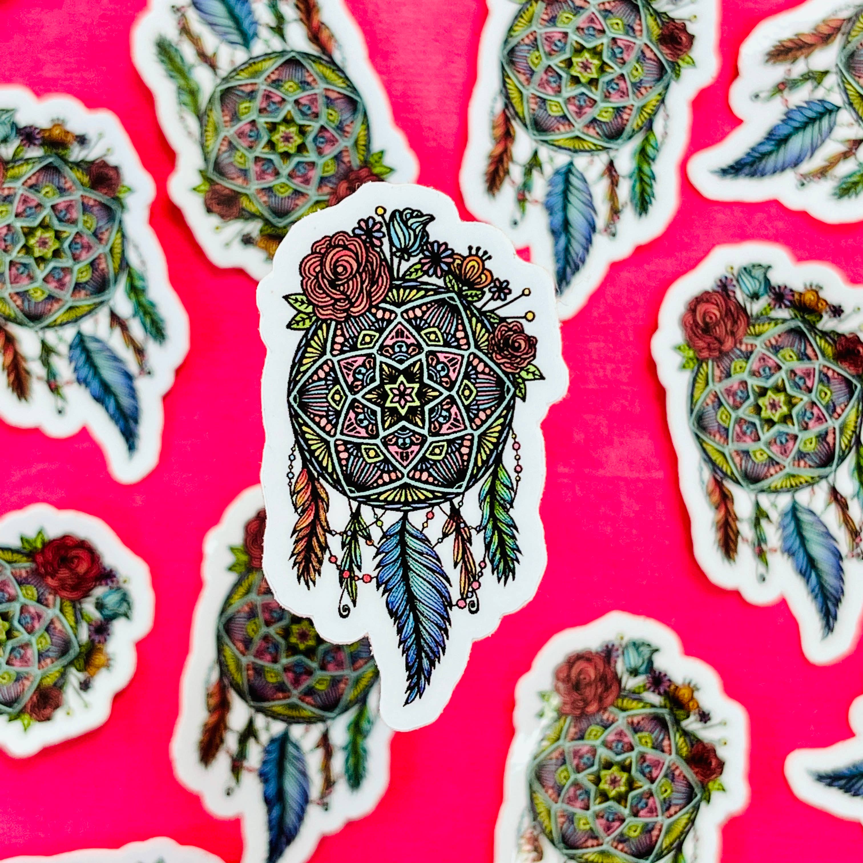 Mini Dream Catcher Waterproof Sticker – Zenspire Designs