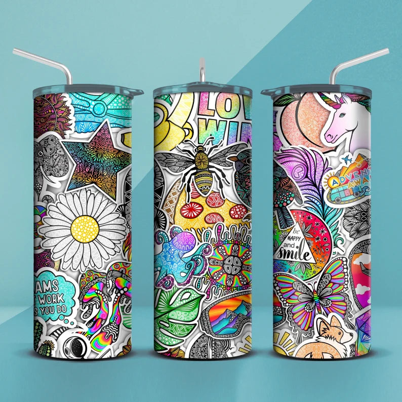 Sticker Tumbler 20oz – Zenspire Designs