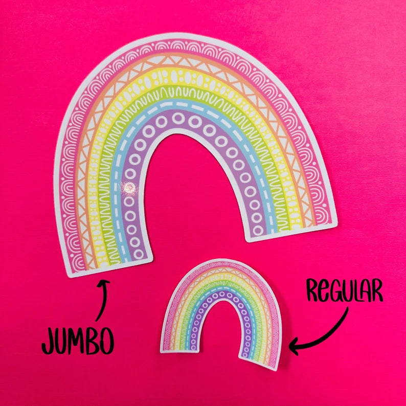 JUMBO Rainbow Waterproof Sticker – Zenspire Designs